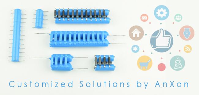 Small overall design high voltage capacitor stacks and diode module