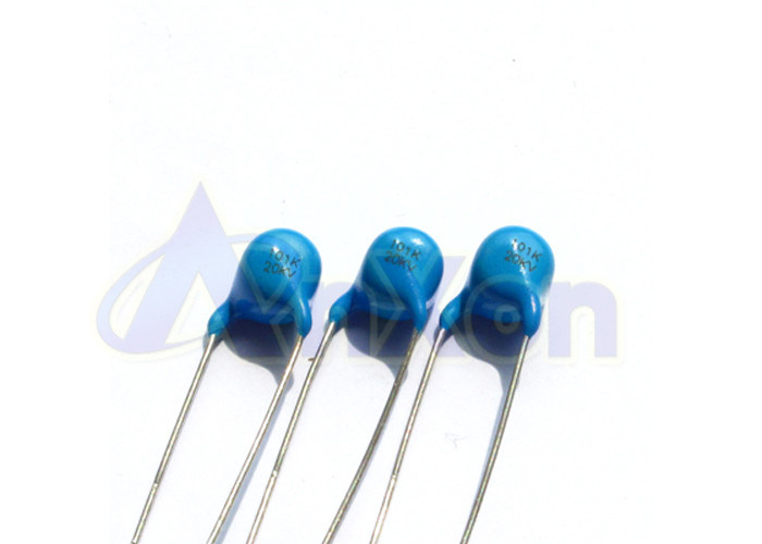 High Voltage Ceramic Capacitor 6KV 27pf Blue Leaded Disc Ceramic Capacitor