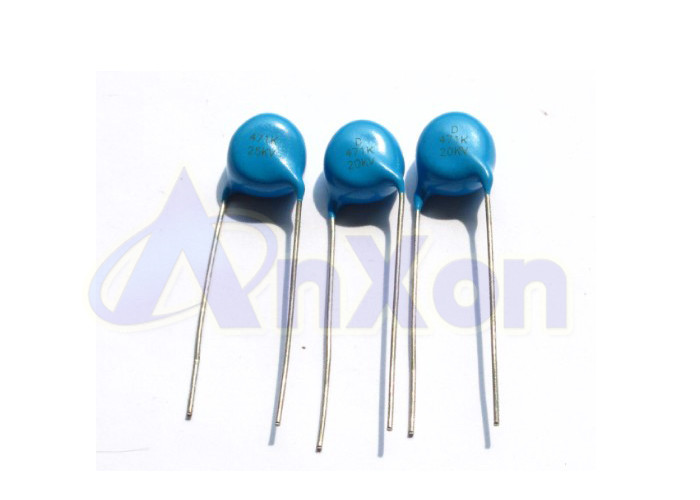 AXC Capacitor CT81 10KV471 470PF Y5T X-ray Generator Blue Disc Capacitor