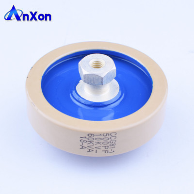 HF Welder Capacitor 10KV 500PF 60KVA Class 1 Ceramic RF power capacitor