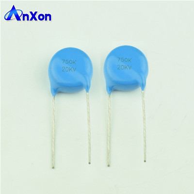 20KV 75PF SL Coated with epoxy resin HV disc ceramic capacitor